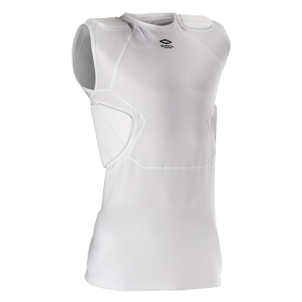 Showtime 5-Pad White Shirt Top Tank | Shock Doctor