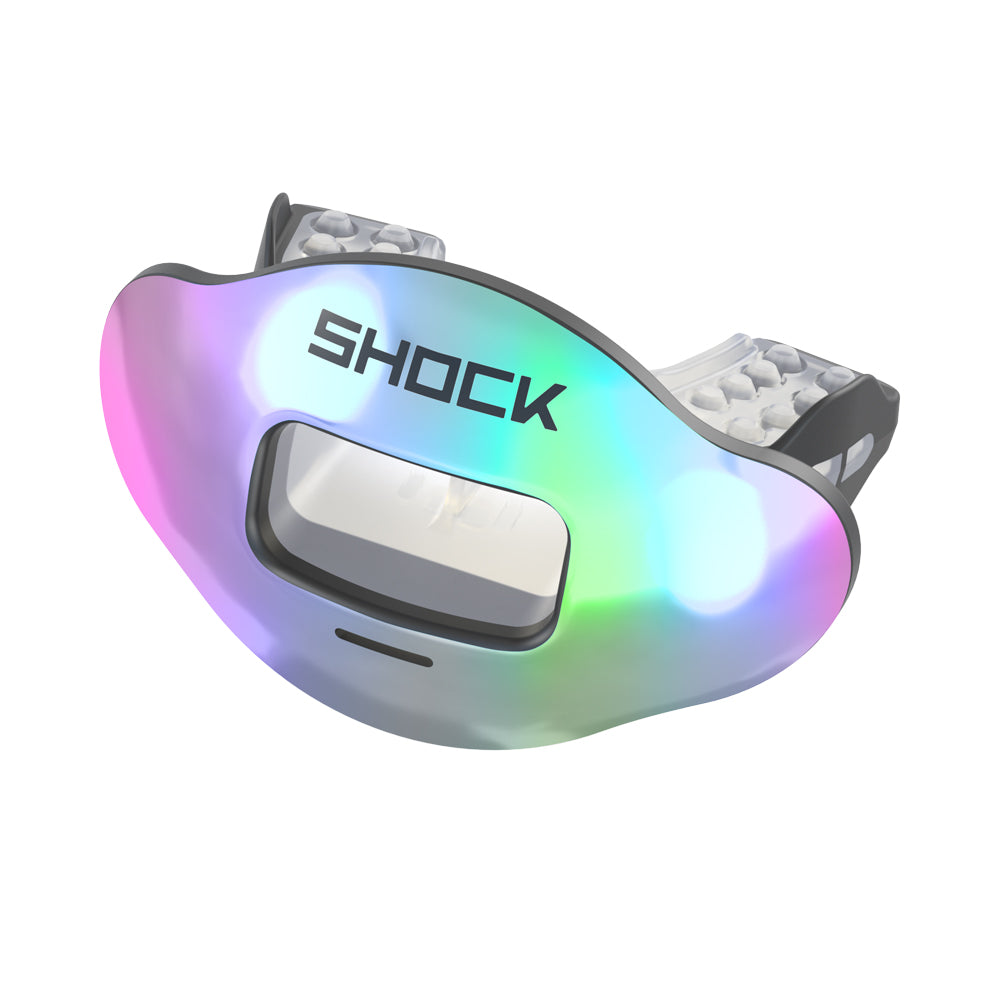 Chrome Iridescent Max AirFlow Football Mouthguard | Shock Doctor
